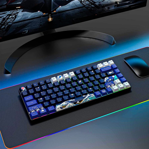 Japanese Wave Artisan Keycap - Etsy