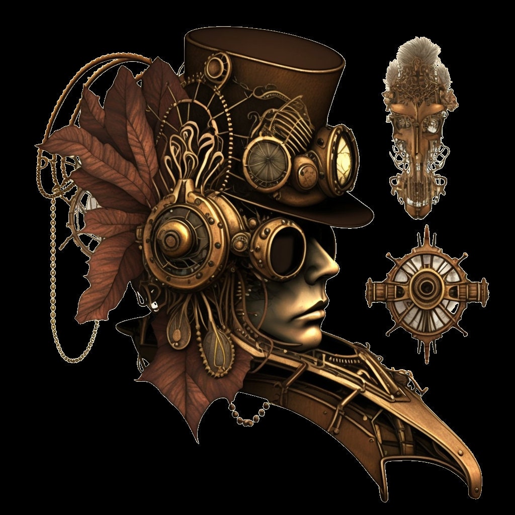 Steampunk Clip Art - Etsy