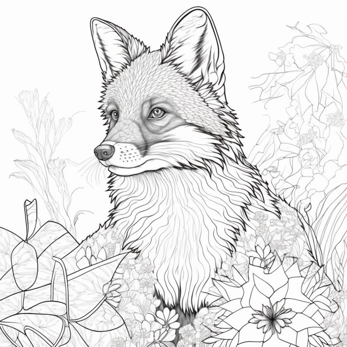 Animal Coloring Pages - Etsy