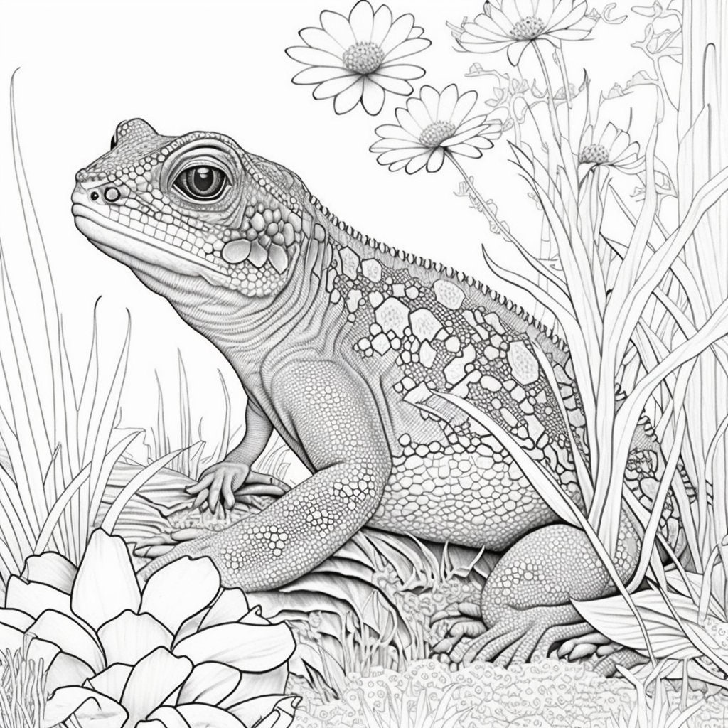 Animal Coloring Pages - Etsy