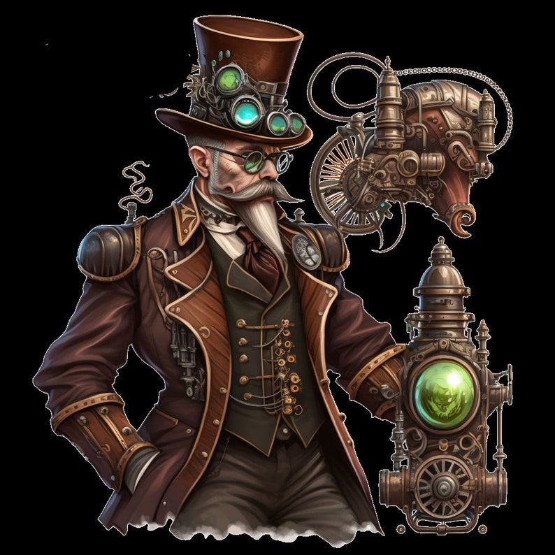 Steampunk Clip Art - Etsy