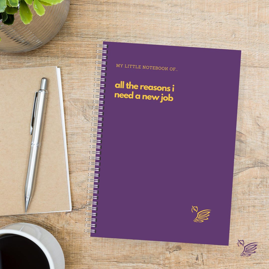 Funny 'reasons I Need A New Job' Notebook - Secret Santa Gift - Etsy UK