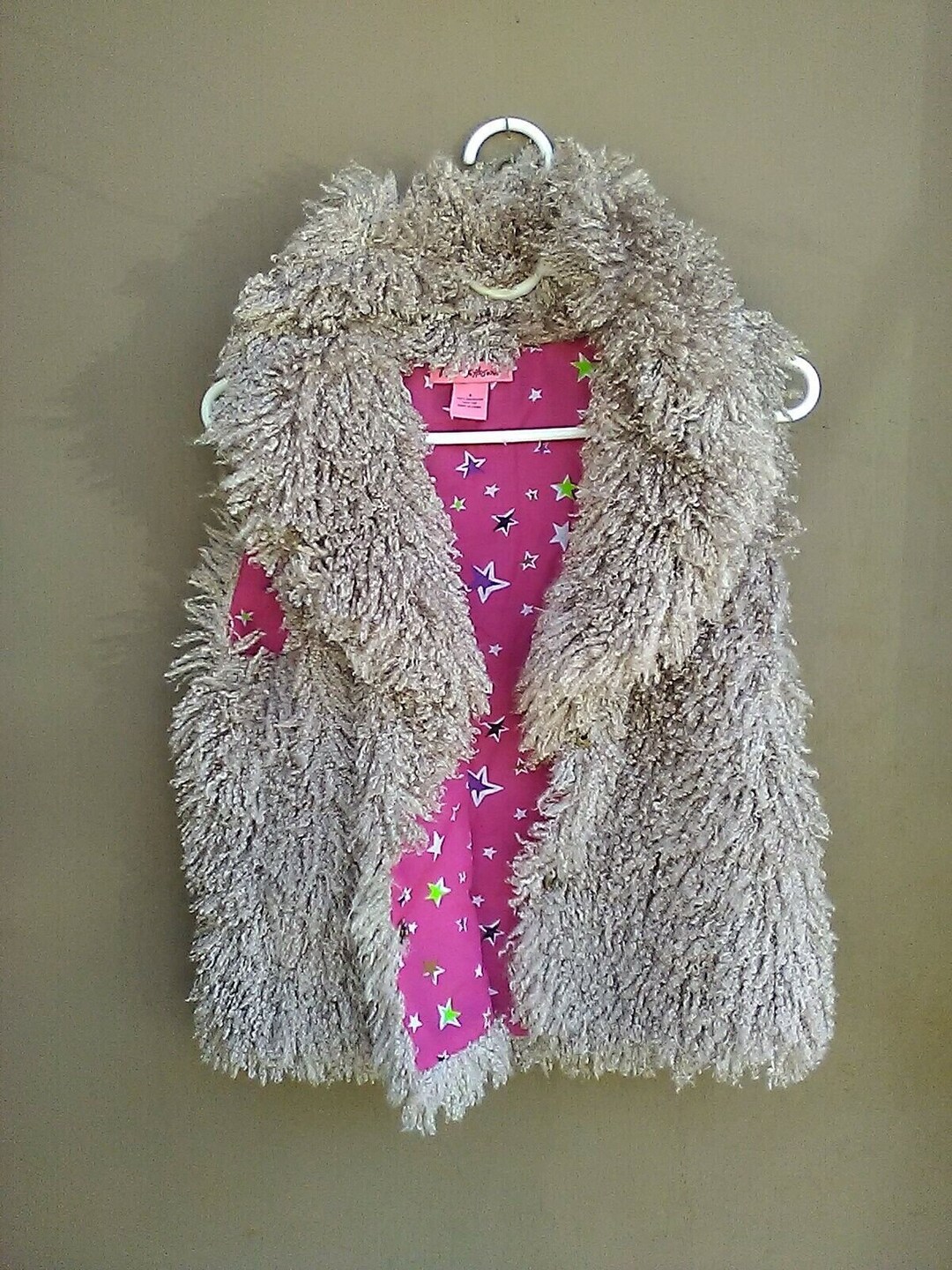 Betsey Johnson Fluffy Faux Fur Vest - Etsy