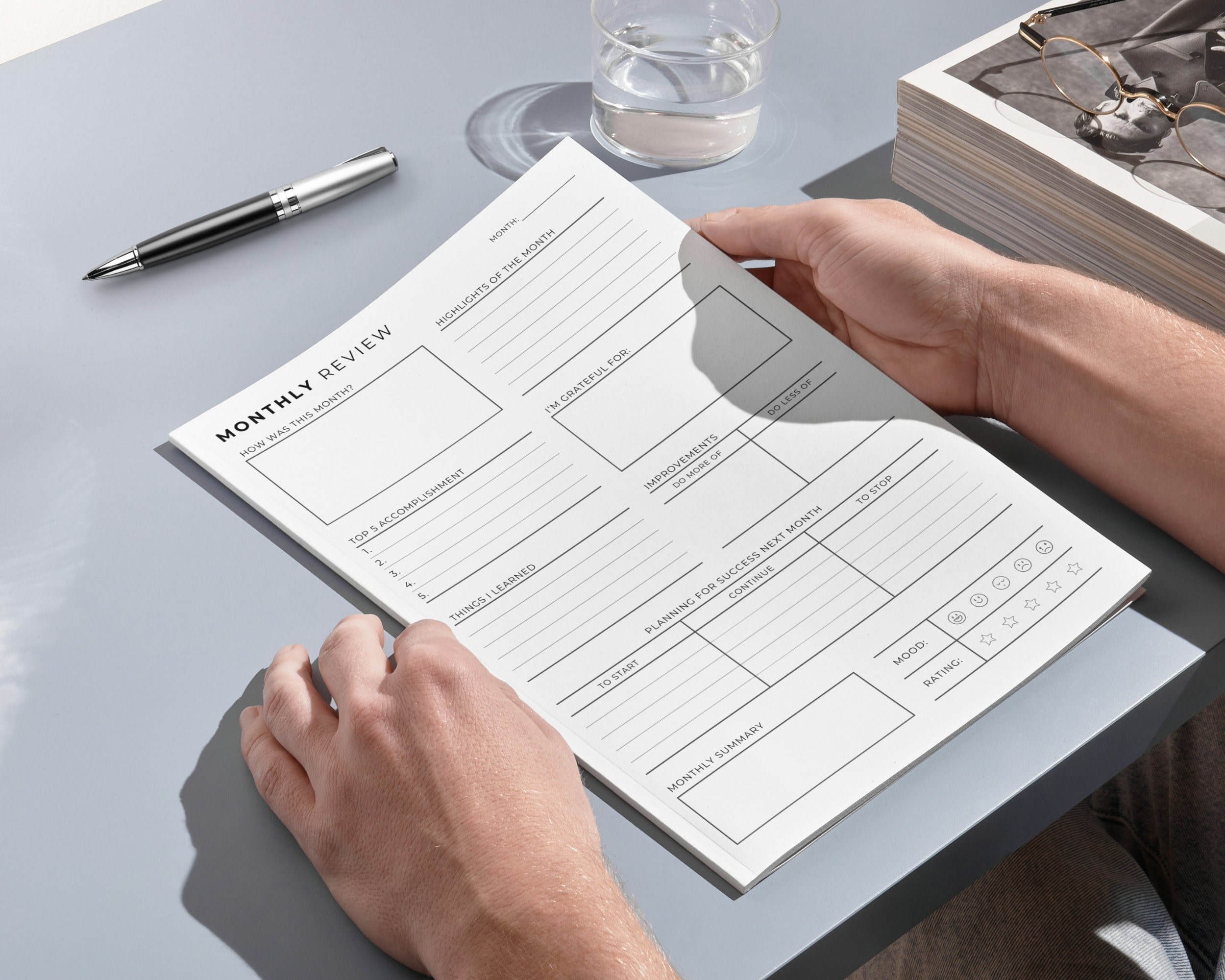 Monthly Review Printable, Monthly Reflection, Monthly Evaluation ...