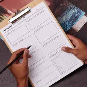 Monthly Reflection Printable Bundle: Review, Evaluation, Summary (a4/a5 ...