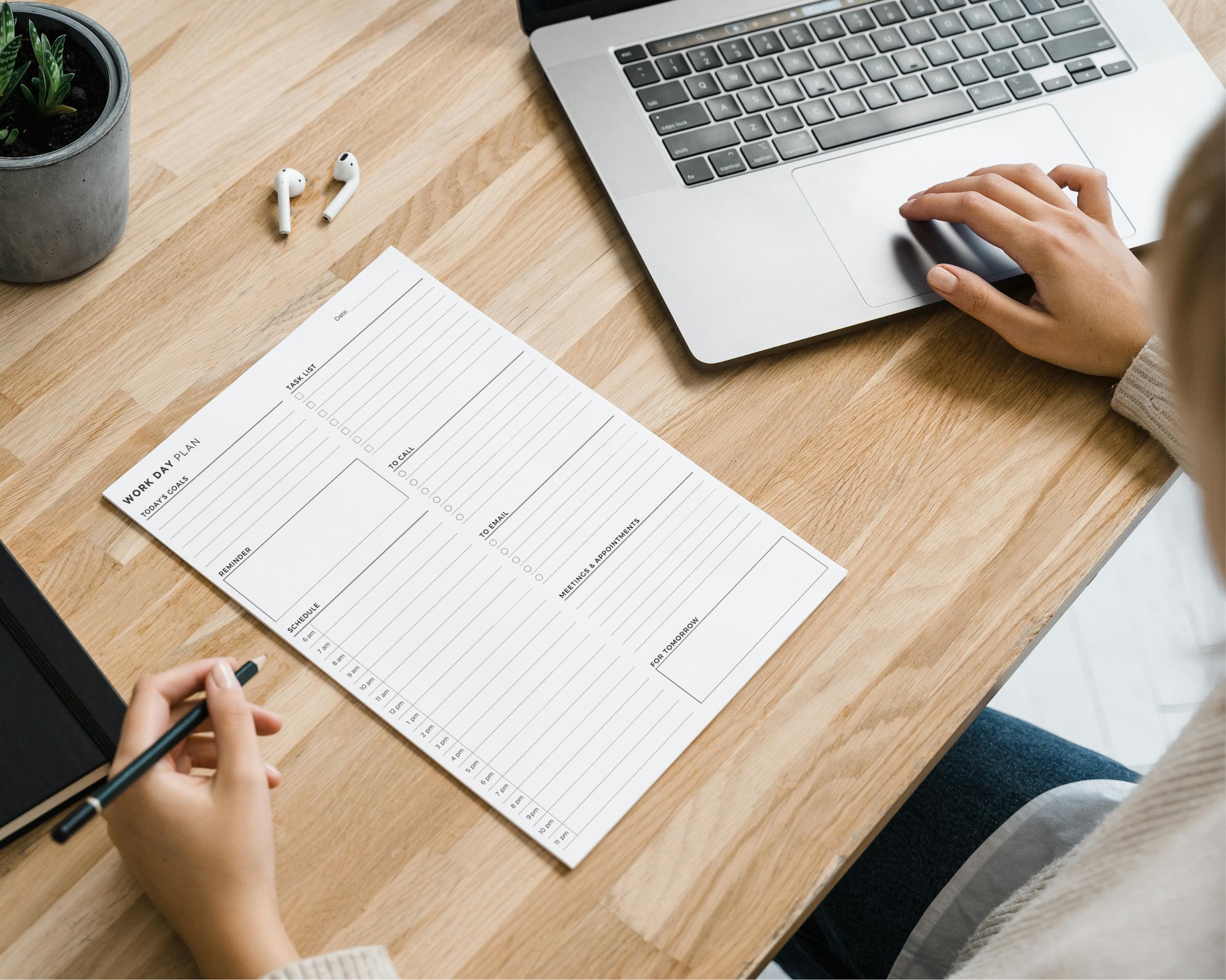 Work Planner, Office Organizer, Office Tasks Planner, Work to Do List ...