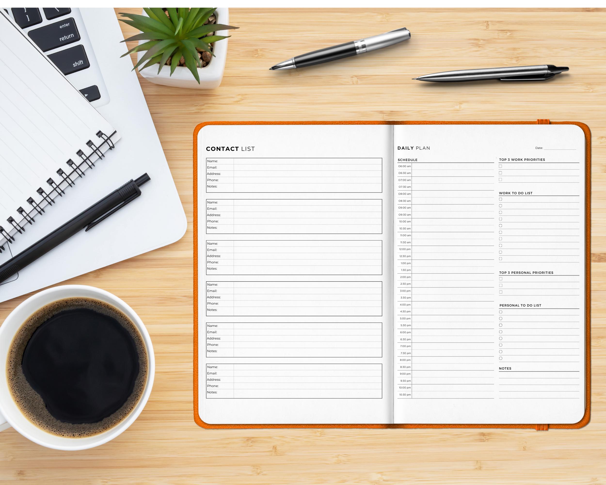 Work Planner, Office Organizer, Office Tasks Planner, Work to Do List ...