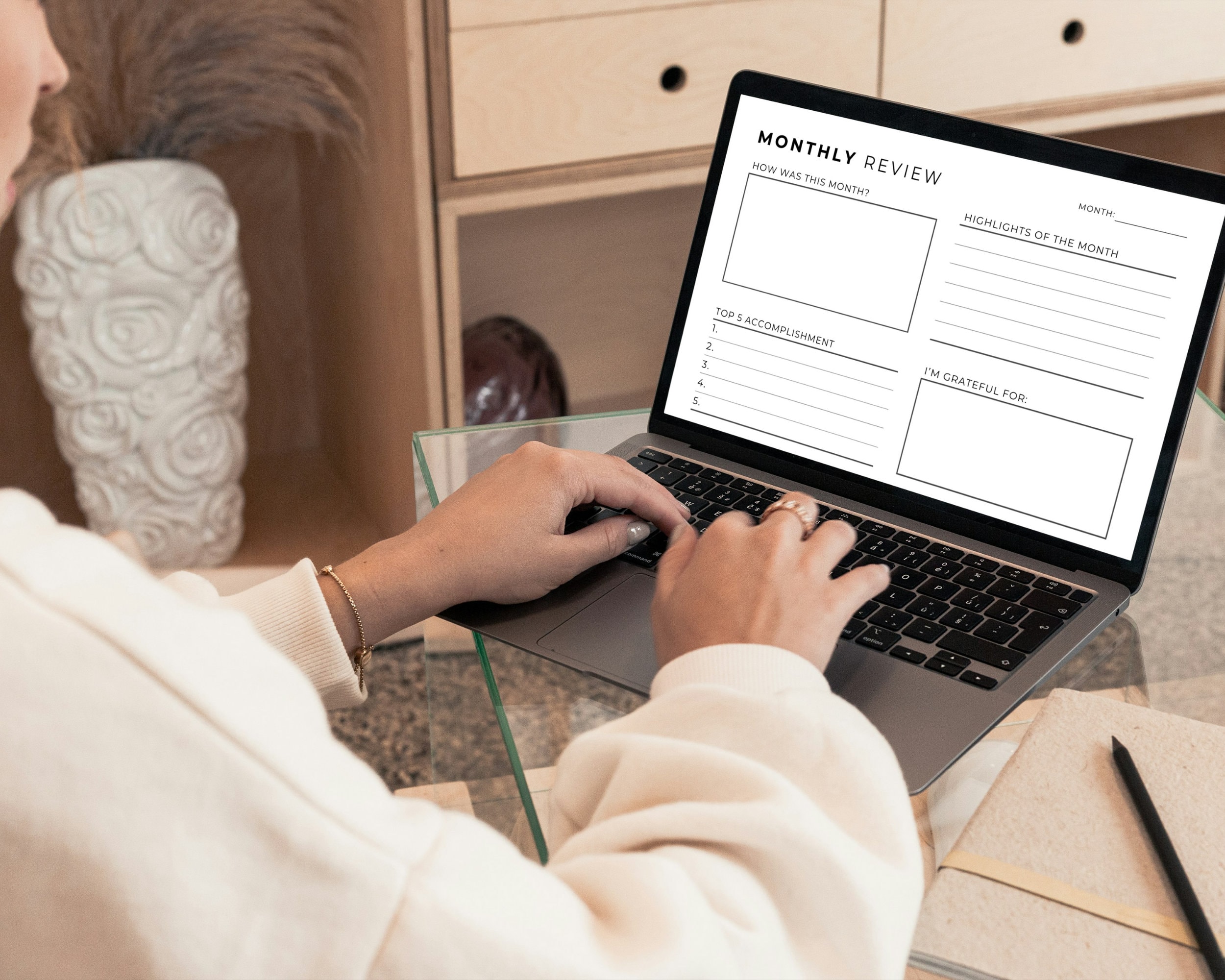 Monthly Review Printable, Monthly Reflection, Monthly Evaluation ...