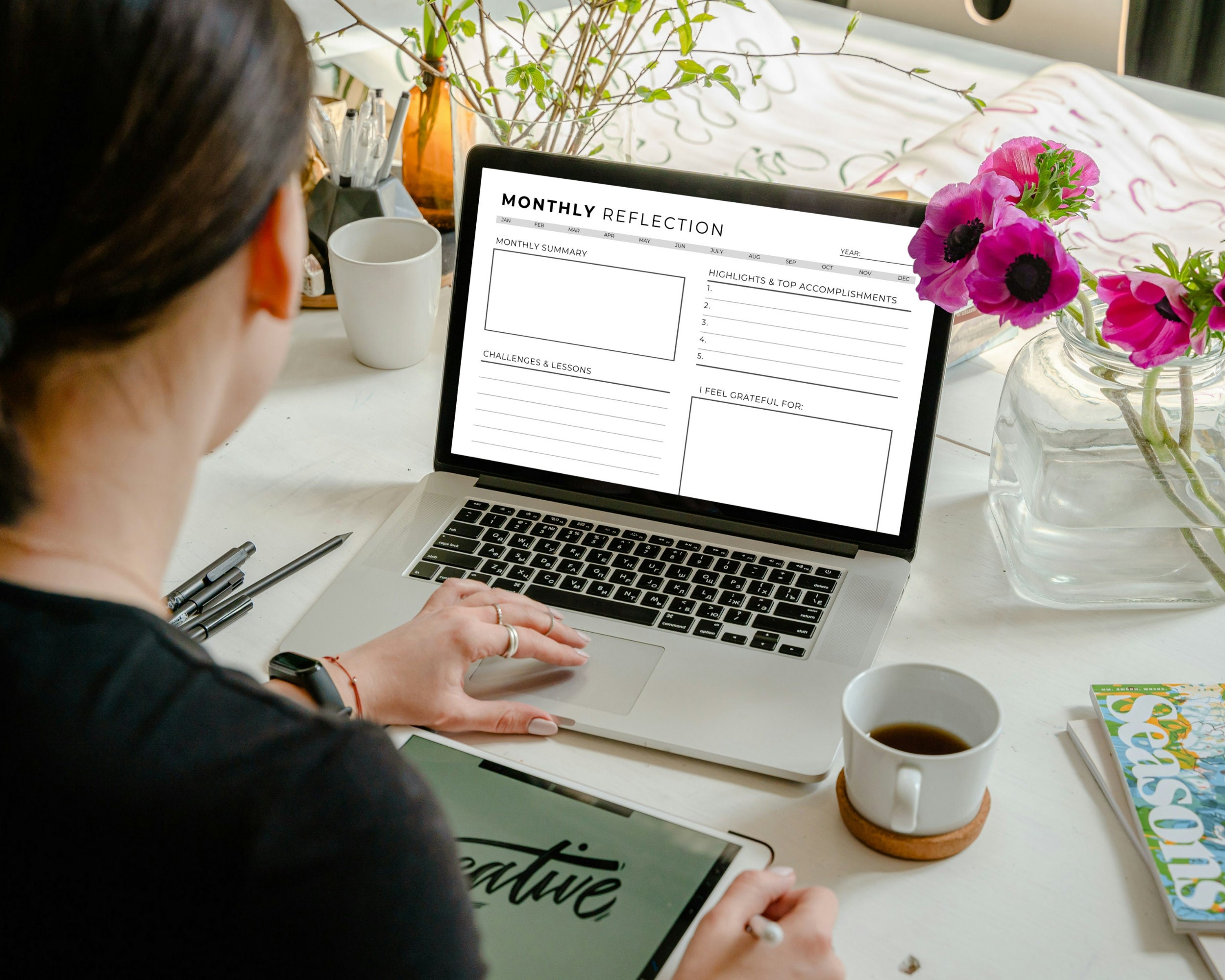 Monthly Reflection, Monthly Review, Monthly Evaluation, Monthly Summary ...
