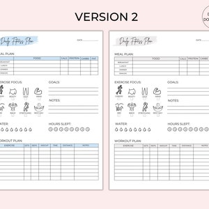 Fitness Planner, Weight Loss Tracker, Workout Planner, Fitness Journal ...