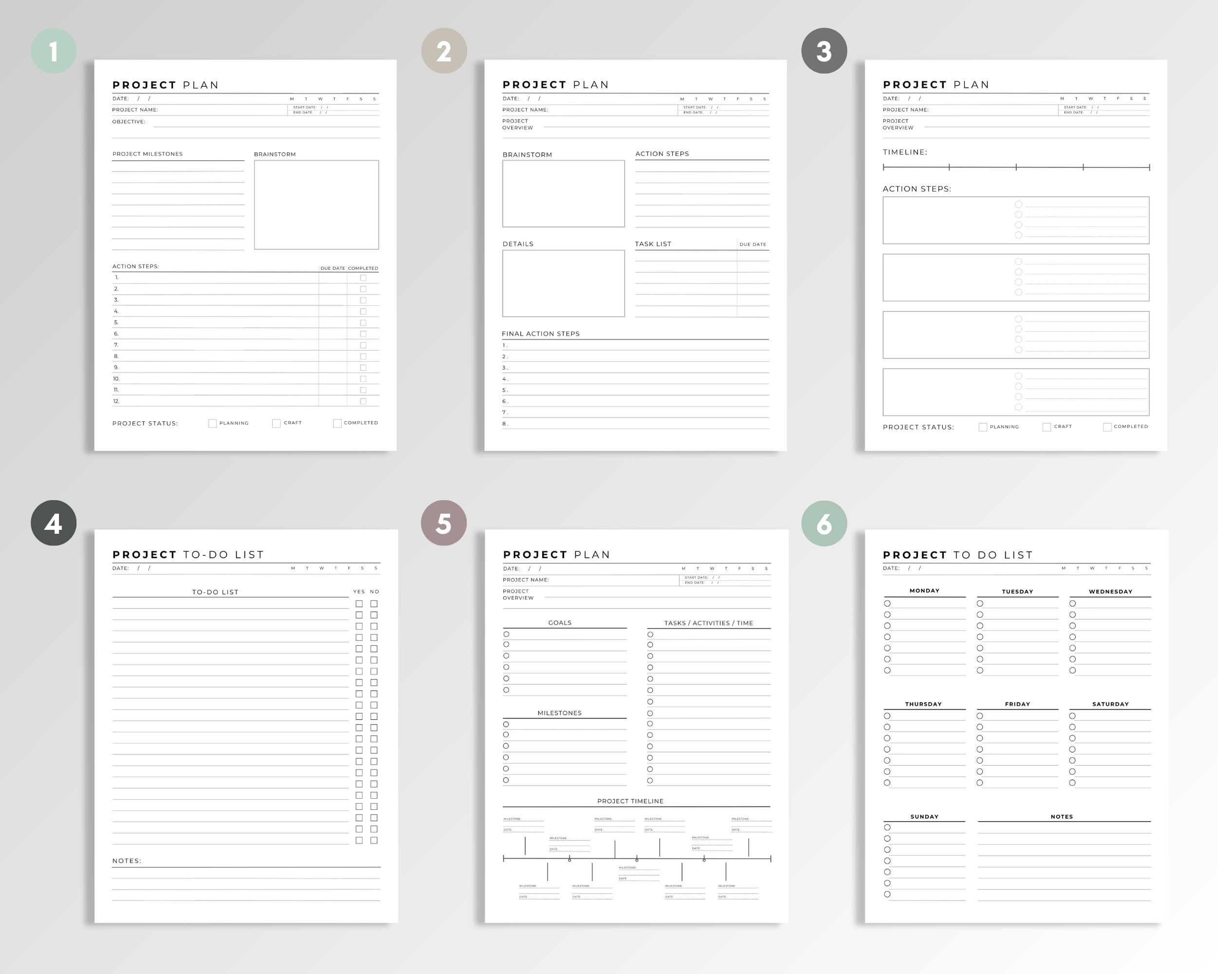 Project Planner Printable, Productivity Planner, Task Tracker, College ...