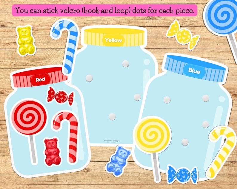 Color Matching Worksheets Sorting Colors in Jars Color - Etsy