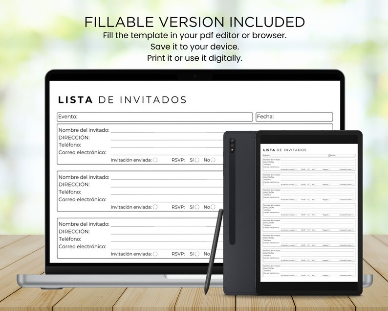 Lista De Invitados , Boda, Lista Imprimible, Cumpleaños, Guest List - Etsy