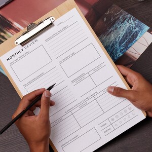 Monthly Review Printable, Monthly Reflection, Monthly Evaluation ...