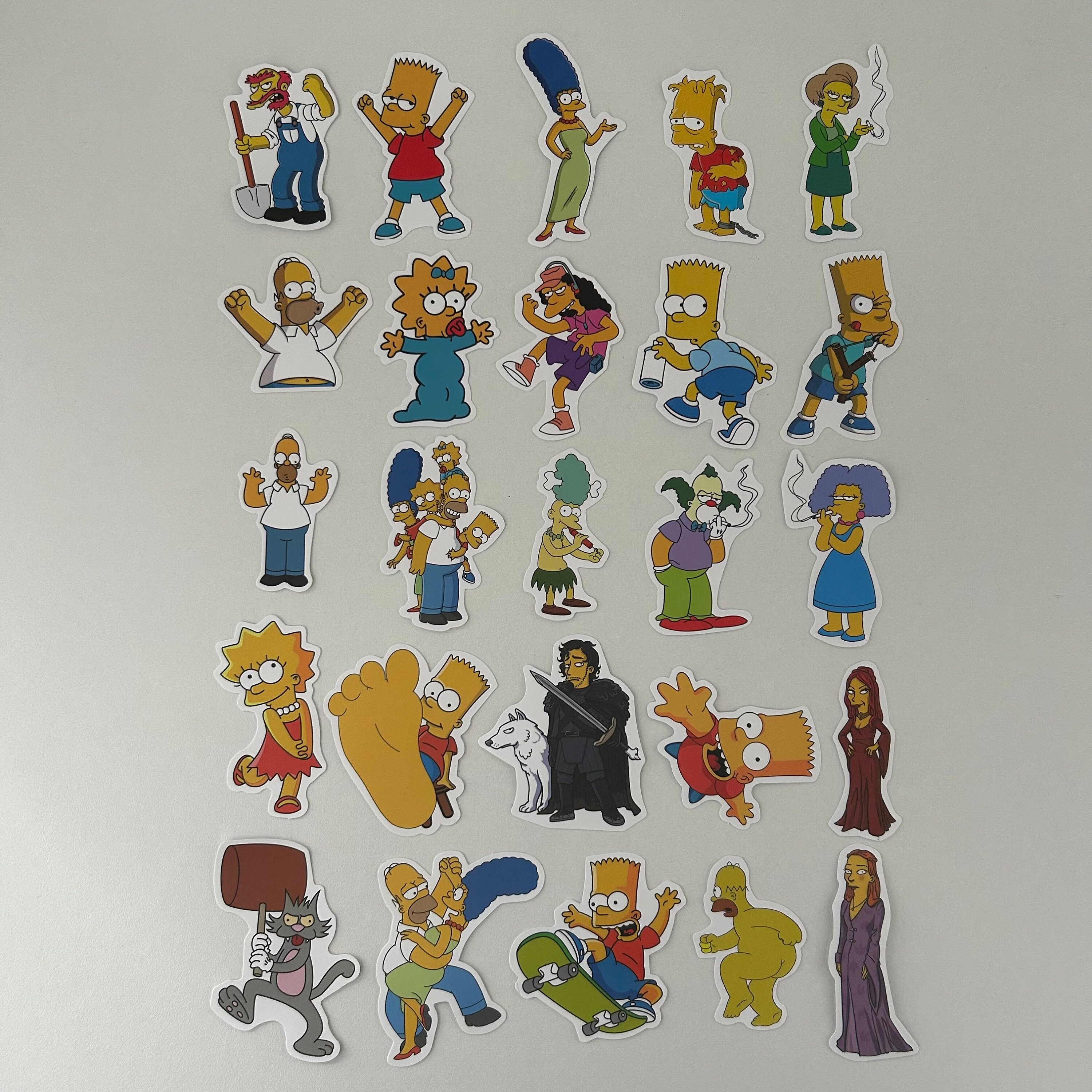 50 the Simpsons Stickers Memes, Hilarious, Laptop Stickers, Waterproof ...