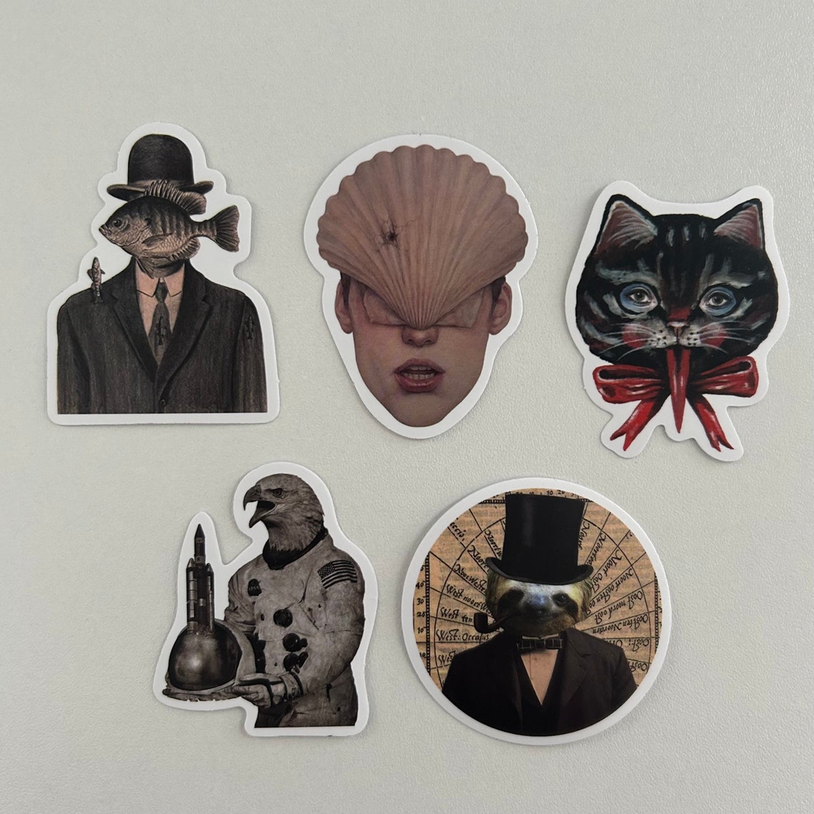 50 Dark Animal Art Stickers Memes, Hilarious, Laptop Stickers ...