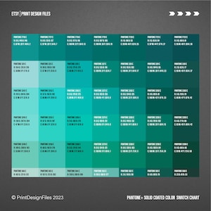 Tabla de muestras de color Pantone Solid Coated, tamaño 2100 x 1200 mm ...