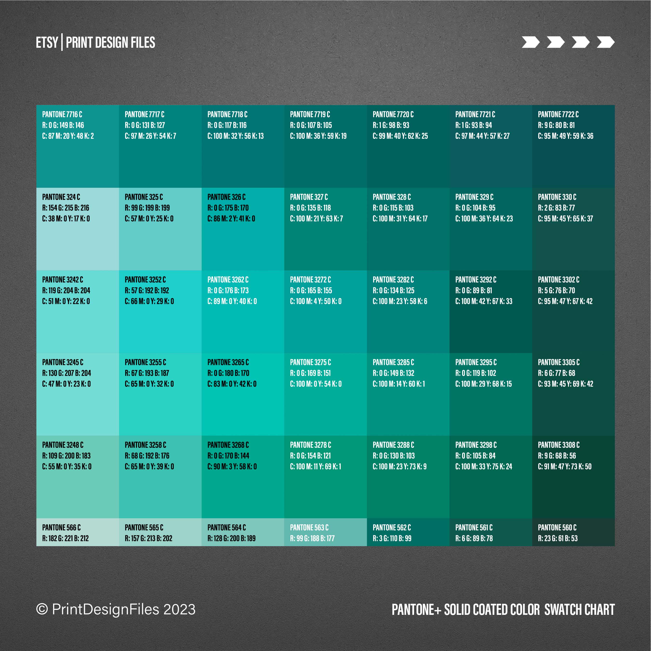 Tabla de muestras de color Pantone+ Solid Coated, tamaño 2100 x 1200 mm ...