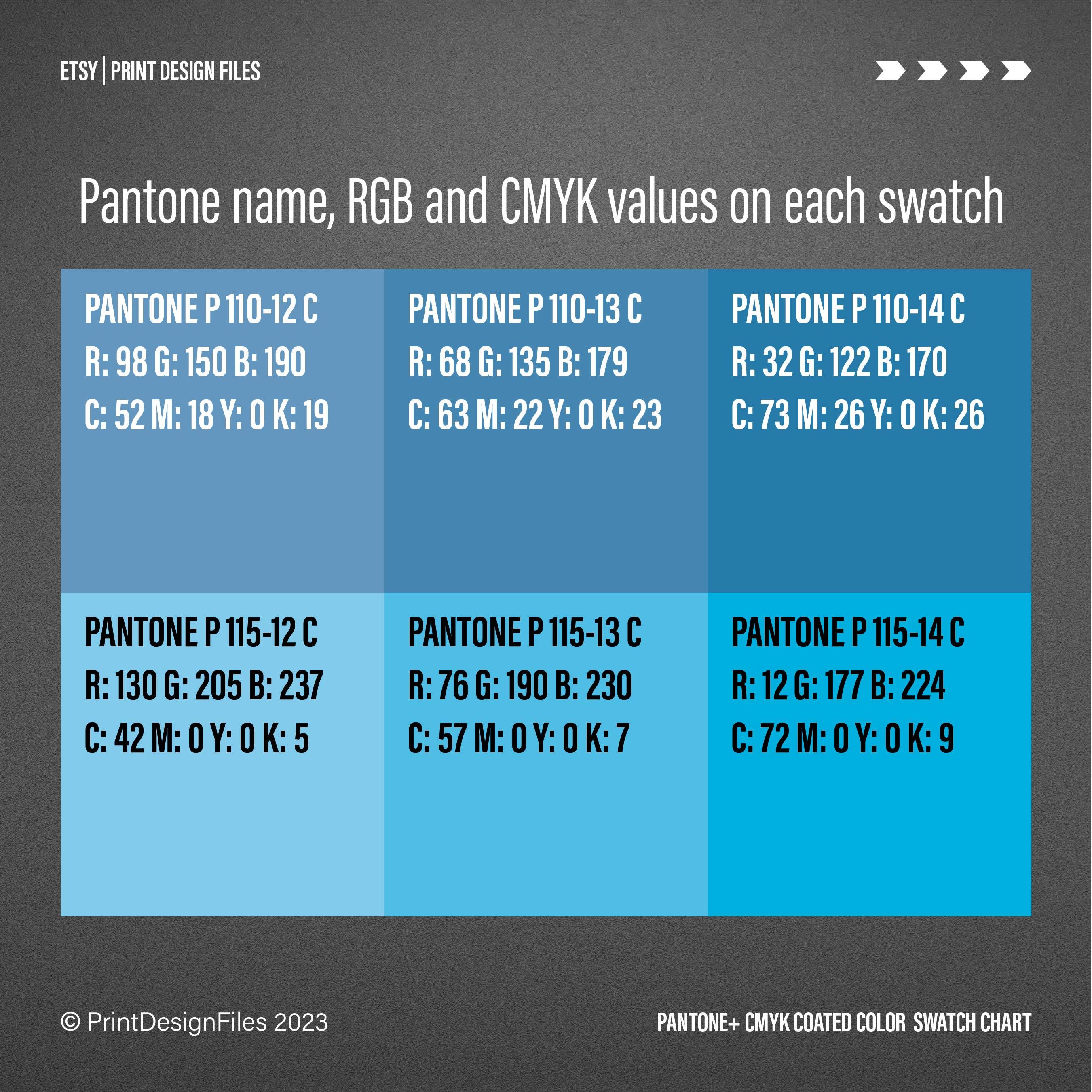 Cmyk Color Chart With Names