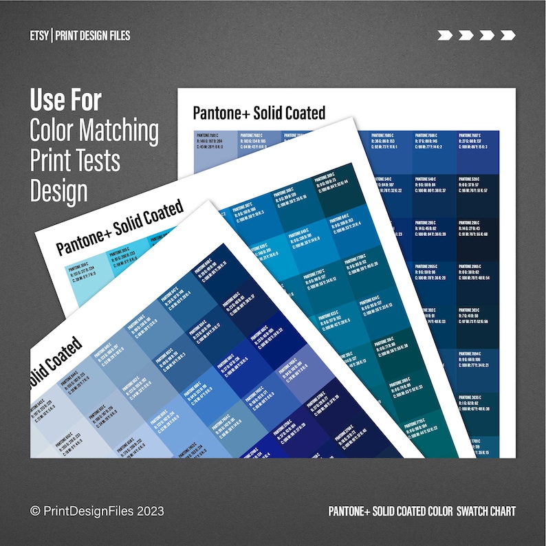 Printable Color Swatch Book With Pantone Name, CMYK and RGB Values - A4 ...