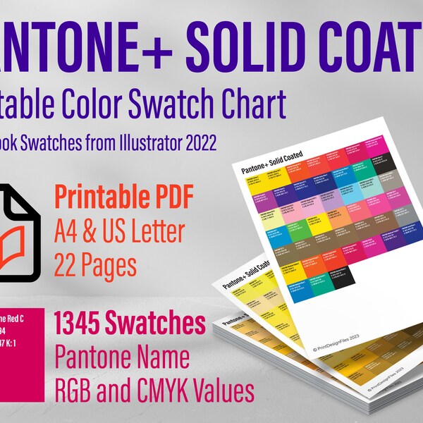 Printable Cmyk Color Chart - Etsy