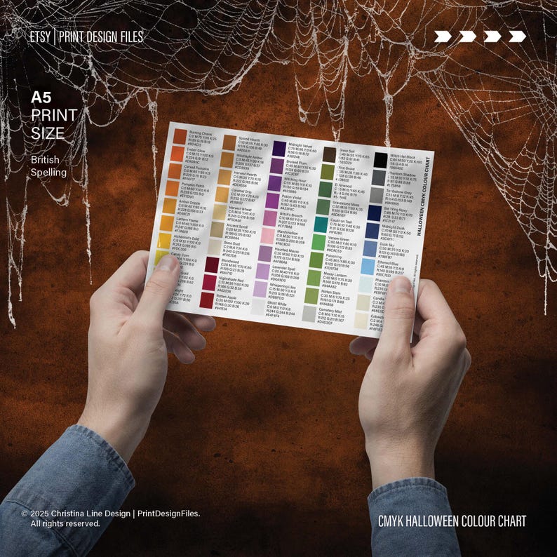 Halloween Color Chart – 50 Spooky Swatches | CMYK, RGB & HEX Codes ...