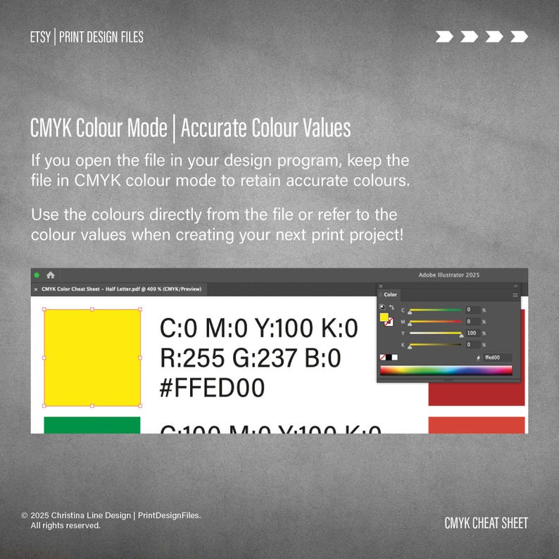 Printable Color Cheat Sheet – 55 Essential Swatches | CMYK, RGB & HEX ...