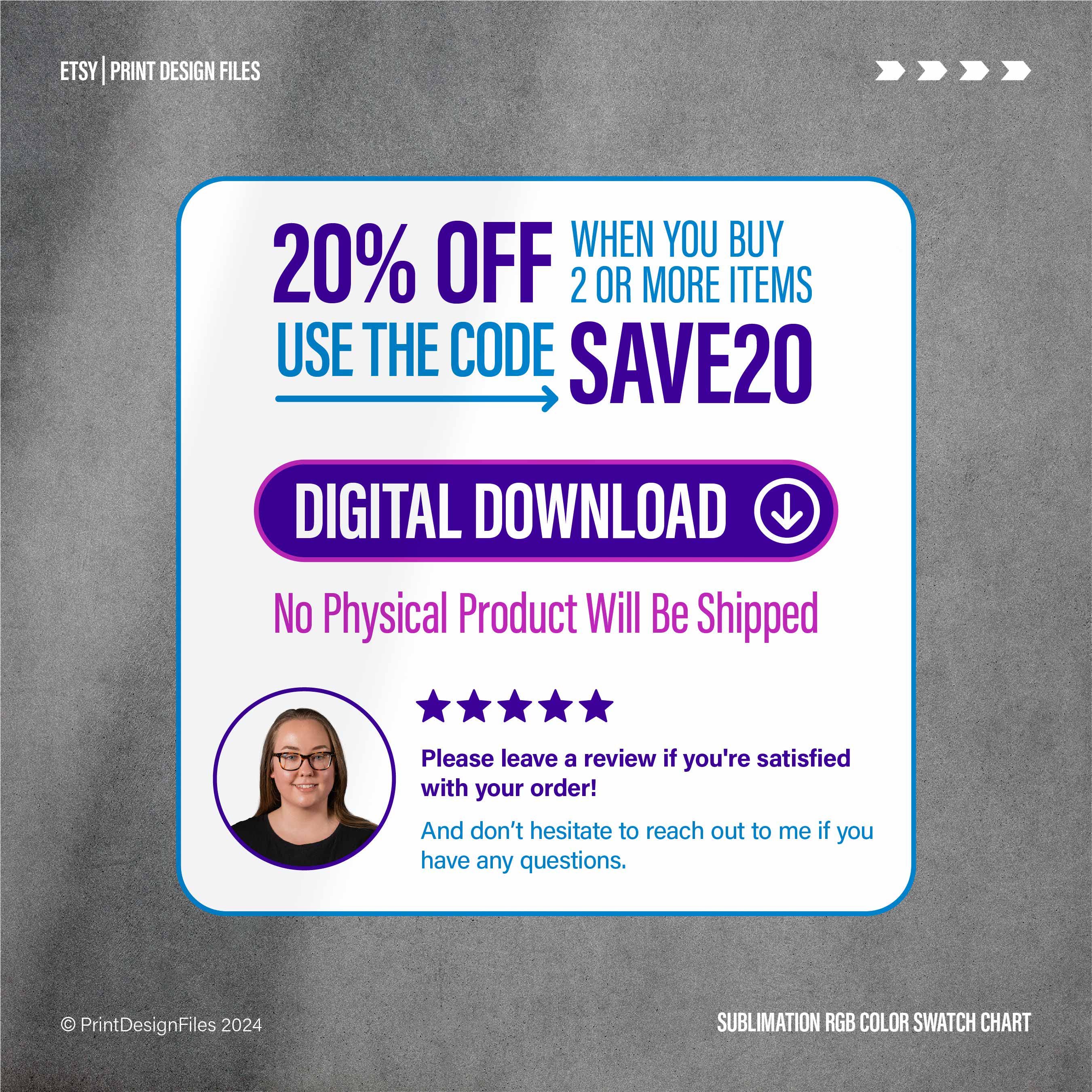 Printable Sublimation Color Swatch Chart - 54 Swatches With RGB Values and HEX Codes - Etsy UK