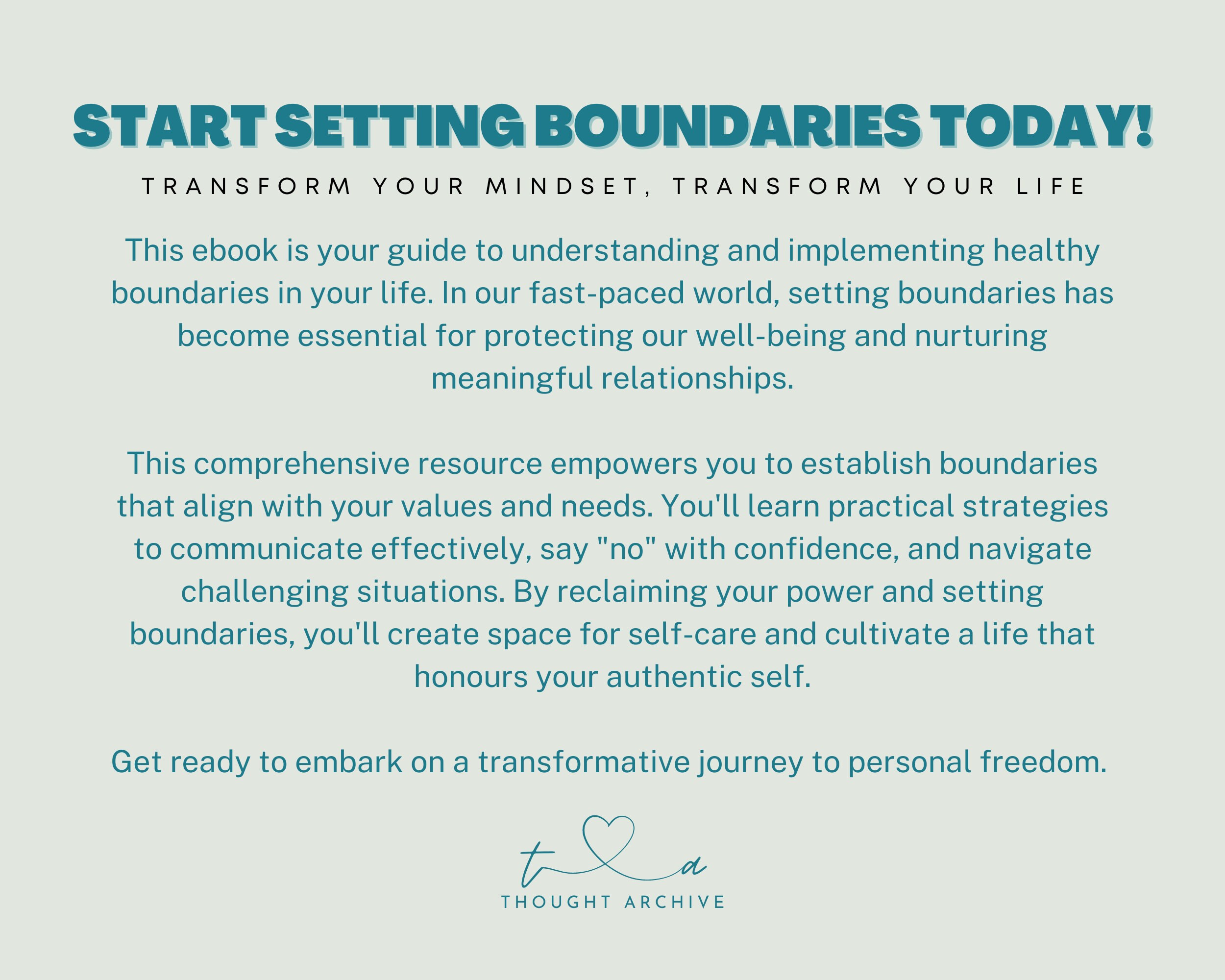 Boundaries Workbook, Personal Boundaries Worksheets, Setting Healthy ...