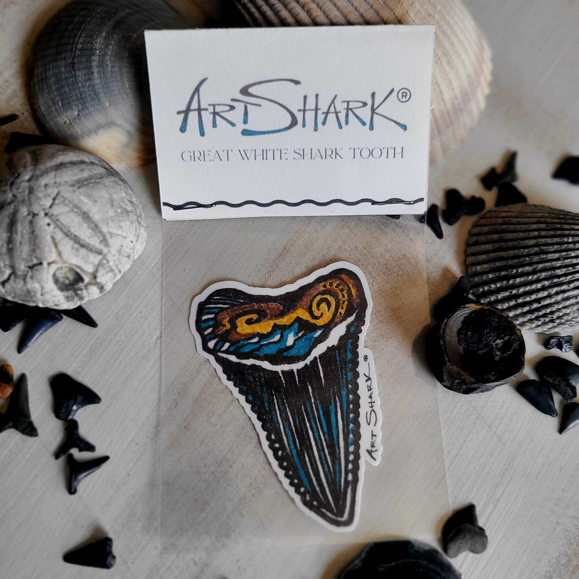 Great White Shark Tooth Decal Shark Tooth Decal Great White - Etsy