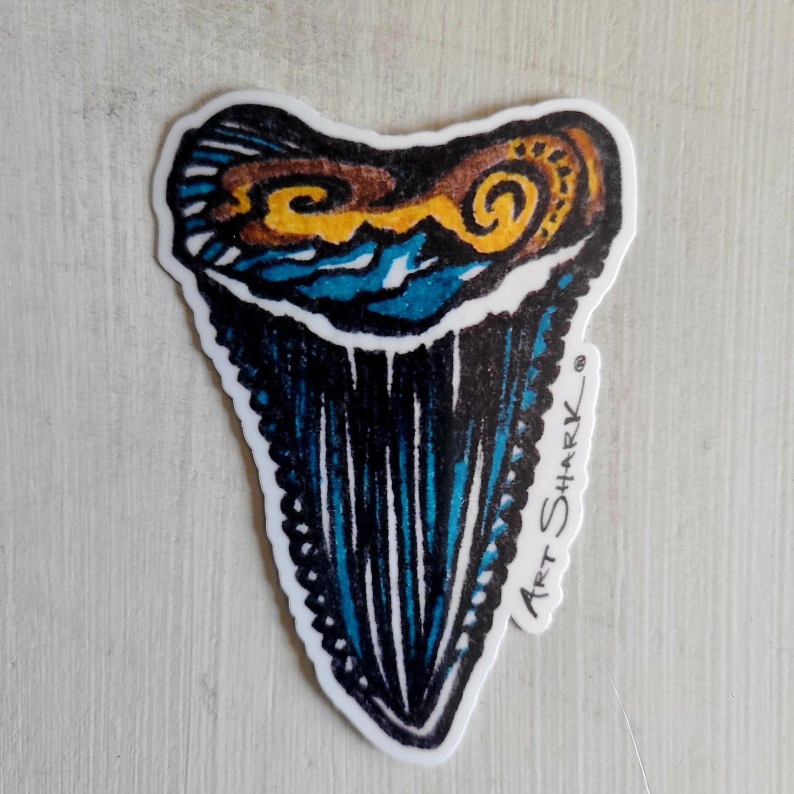 Great White Shark Tooth Decal Shark Tooth Decal Great White - Etsy