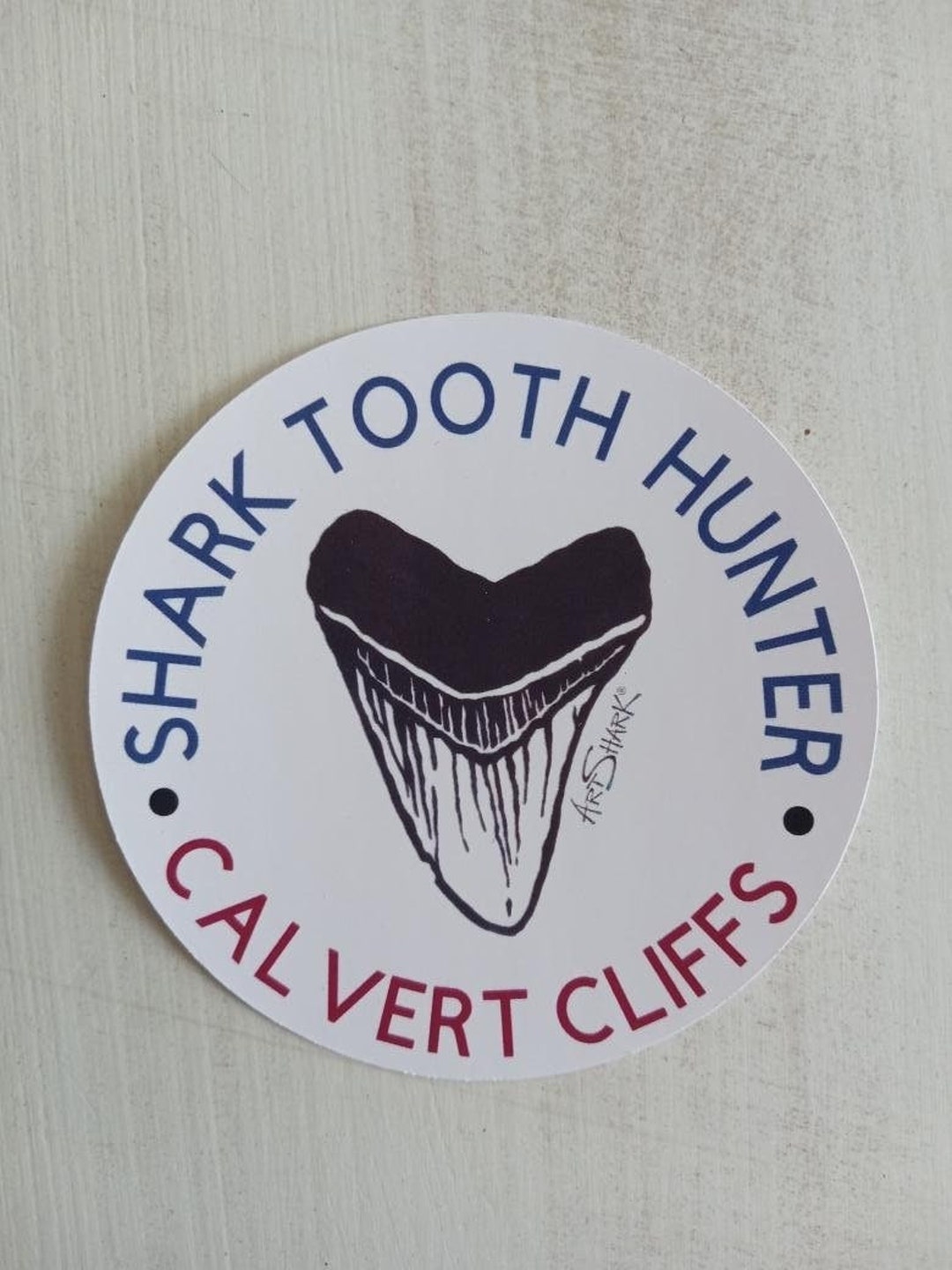 Shark Tooth Hunter Calvert Cliffs M.D. Sticker/decal - Etsy