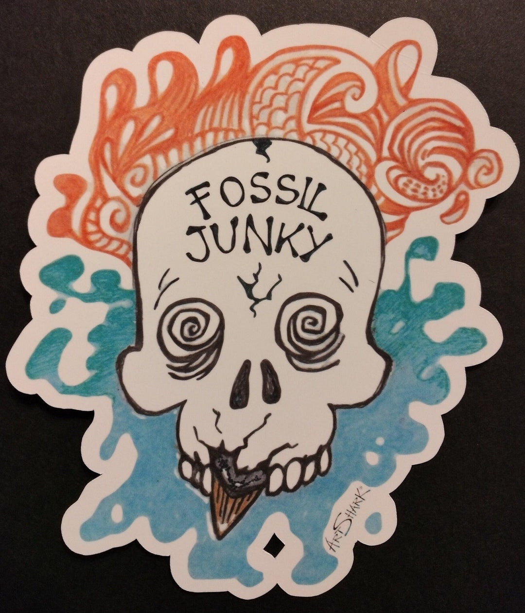 Fossil Junky Shark Tooth Decal - Etsy