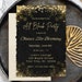 Editable All Black Affair Invitation All Black Party Invitation Black ...