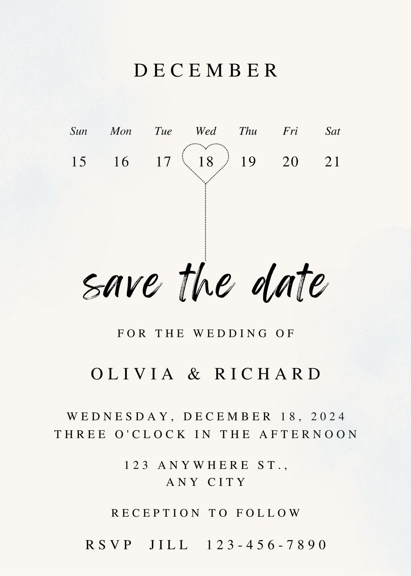 Editable Save the Date Template Wedding Save the Date Instant Download ...