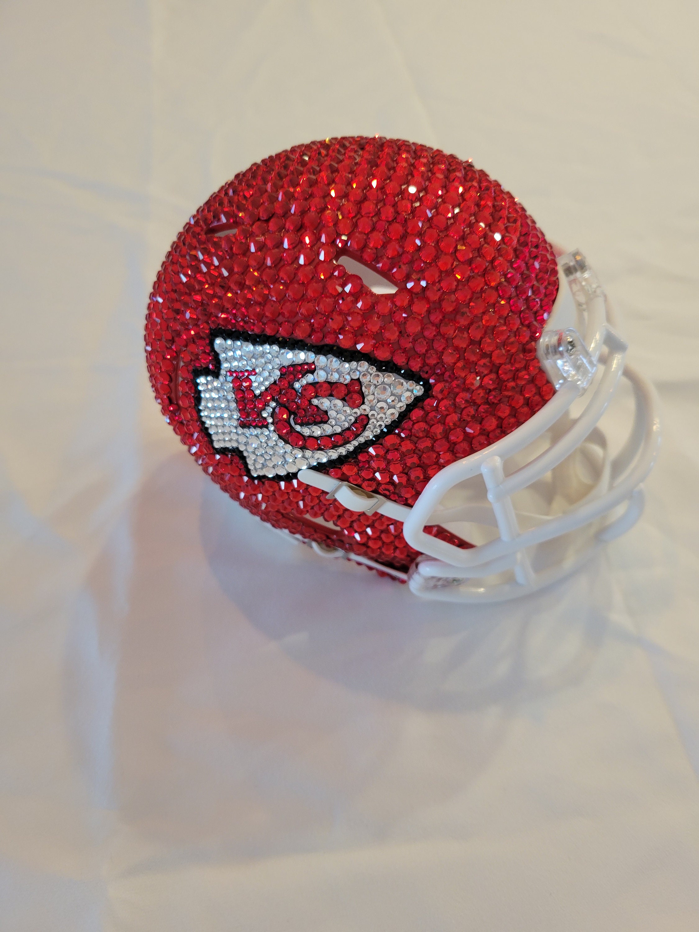 Swarovski Crystal Chiefs Mini Helmet, Bling Football Gift - Etsy