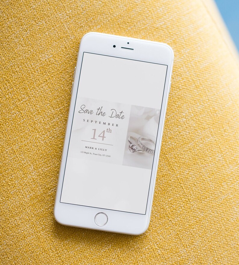 Editable Save the Date Template Minimalist Save the Date Printable Save ...