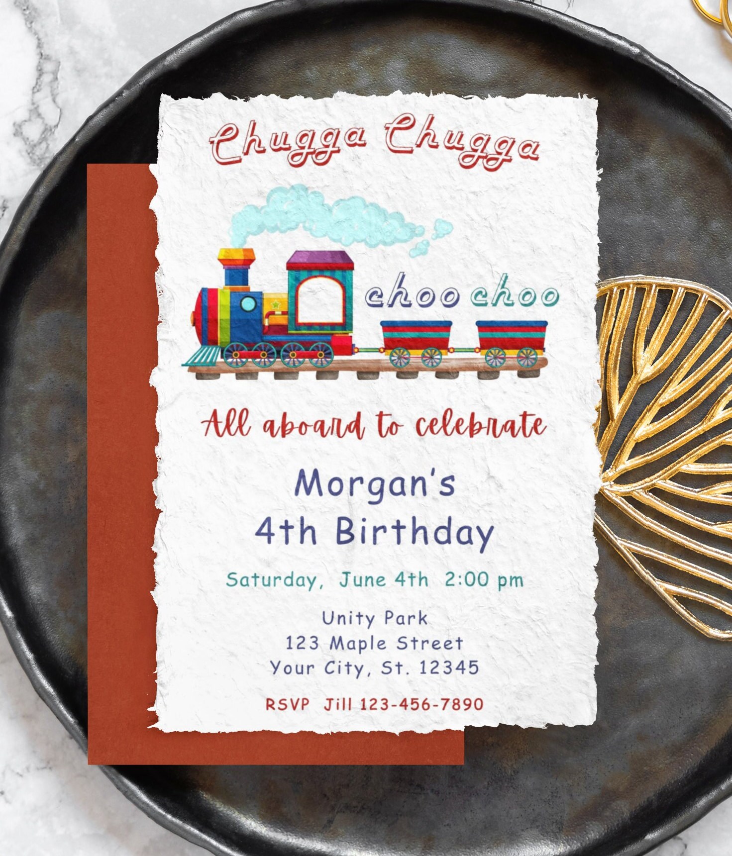 Editable Train Birthday Invitation Template Toy Train Invitation Train ...