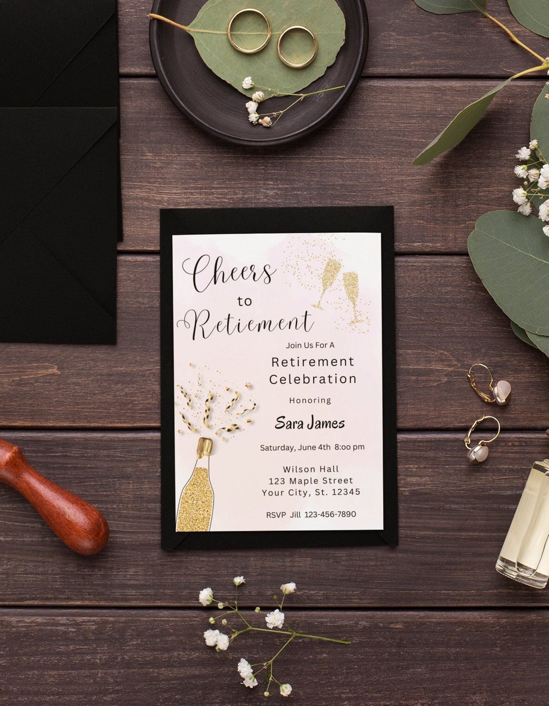 Retirement Party Invitation Retirement Invitation Template Retirement ...