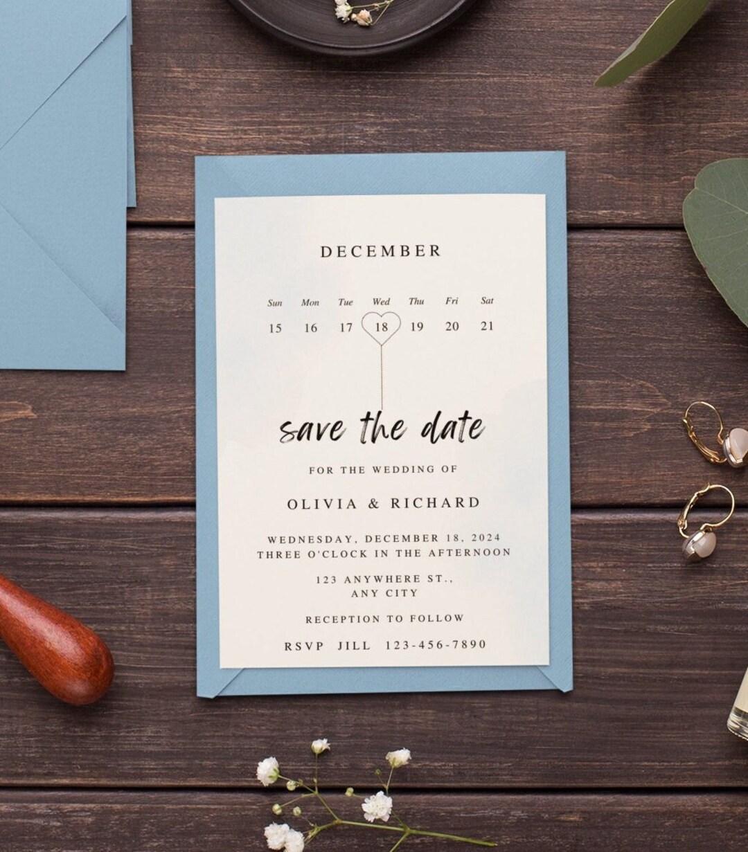 Editable Save the Date Template Wedding Save the Date Instant Download ...