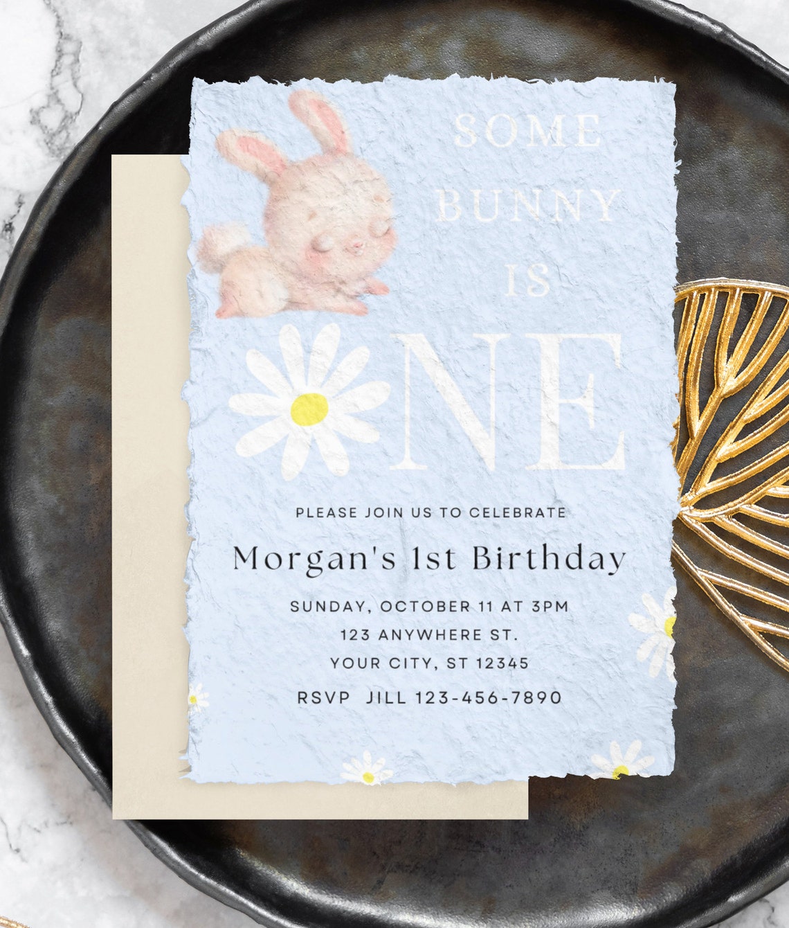 Some Bunny is One Invitation, Daisy Some Bunny is Turning One Invite ...
