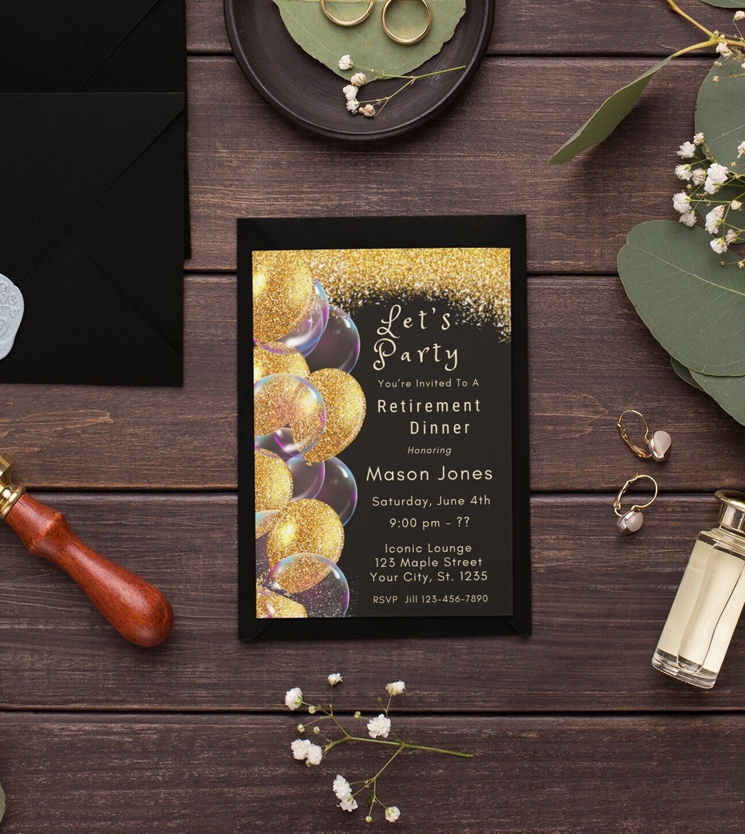 Retirement Party Invitation Retirement Invitation Template Retirement ...