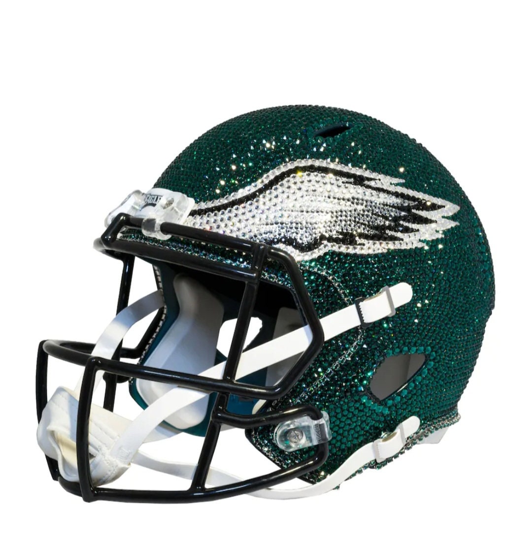 Swarovski Crystal Philadelphia Eagles Full Size Football Helmet - Etsy