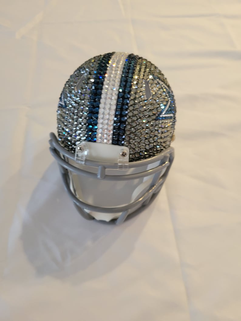 Swarovski Crystal Dallas Cowboys Mini Helmet, NFL Bling - Etsy