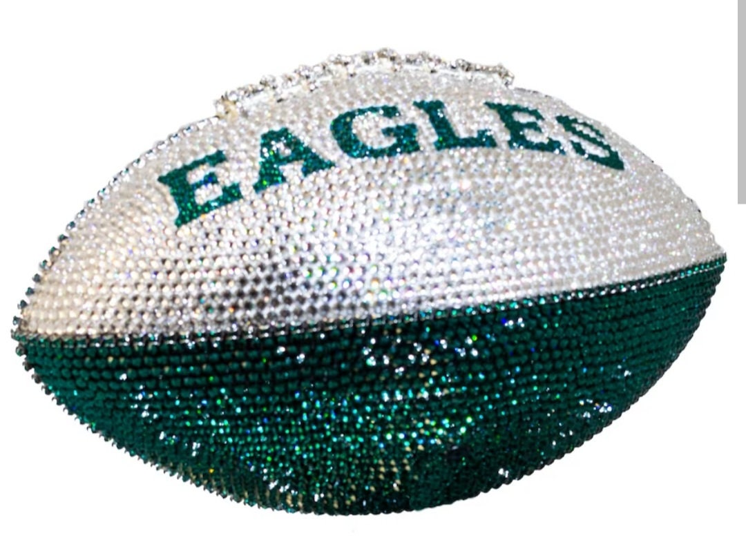 Swarovski Crystal Philadelphia Eagles Football Bling Football NFL Gift ...