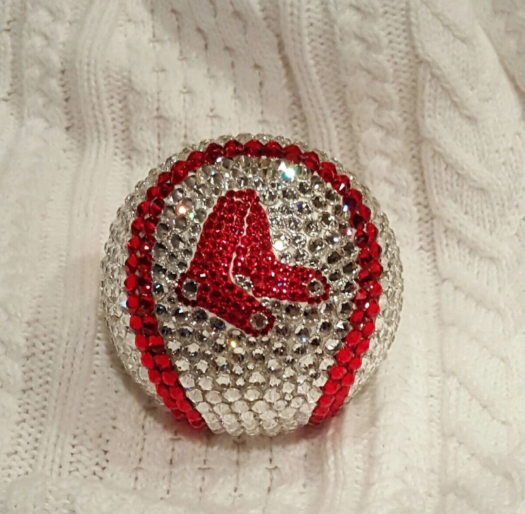 Swarovski Crystal Boston Red Sox Baseball, MLB Bling Ball - Etsy
