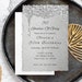 Editable Shades of Grey Invitation Black and Silver Birthday Dinner ...