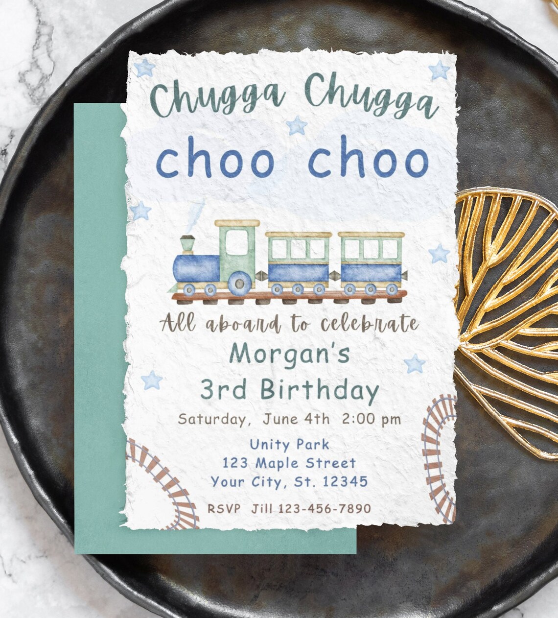 Editable Train Birthday Invitation Template Toy Train Invitation Train ...