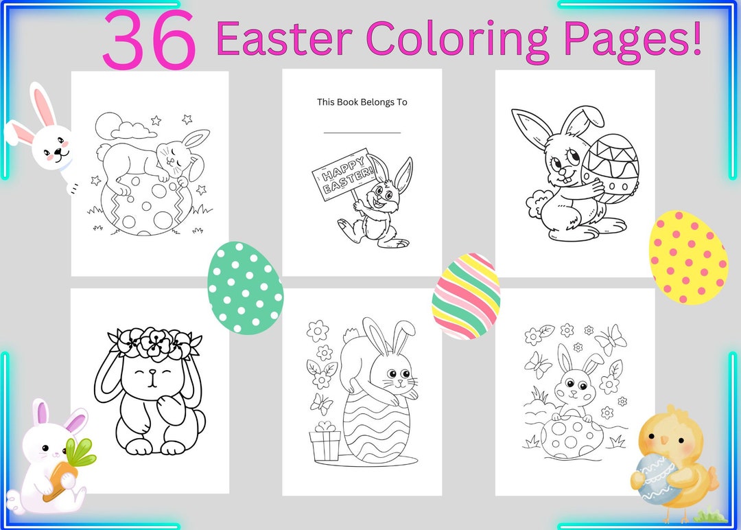 Easter Coloring Pages for Kids, Easter Printable, Easter Games, Easter ...