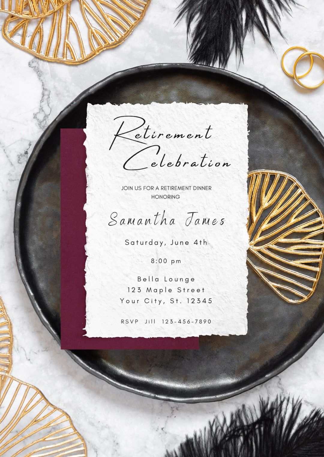 Retirement Invitation Template Retirement Party Invitation Digital ...